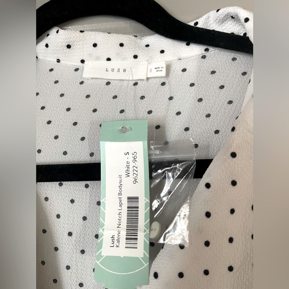 Lush | Tops | Nwt Small Lush Black And White Bodysuit | Poshmark